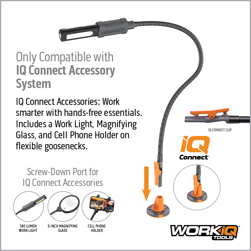 IQ Connect™ Hands-Free Accessory System (With 3 Bench Mounts) – Work IQ ...