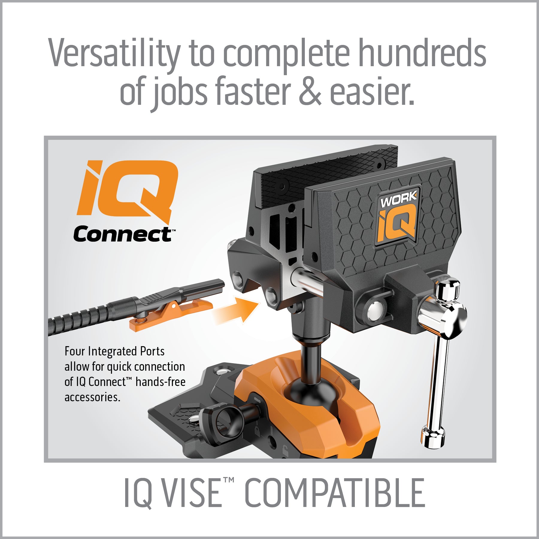 IQ Connect™ Hands-Free Accessory System (With 3 Bench Mounts) – Work IQ ...